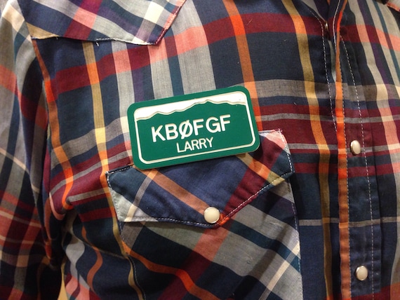 HAM Radio Call Sign Badge Colorado Licence Plate & Other | Etsy