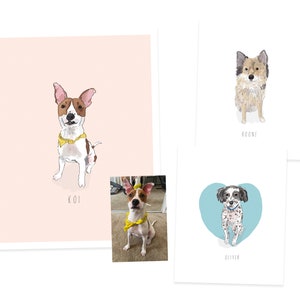 Custom Dog Art / THREE Dog Drawing / Custom Illustration 3 | Etsy