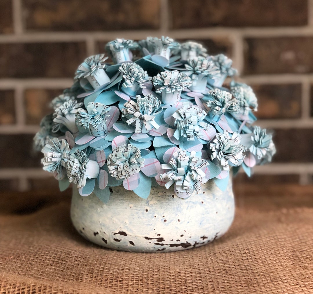 BOOK Flower Arrangement Pitcher Book Art Book Lover - Etsy