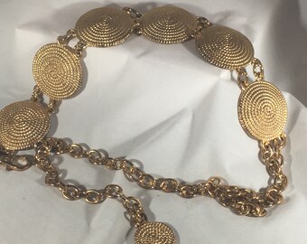 Gold chain belt | Etsy