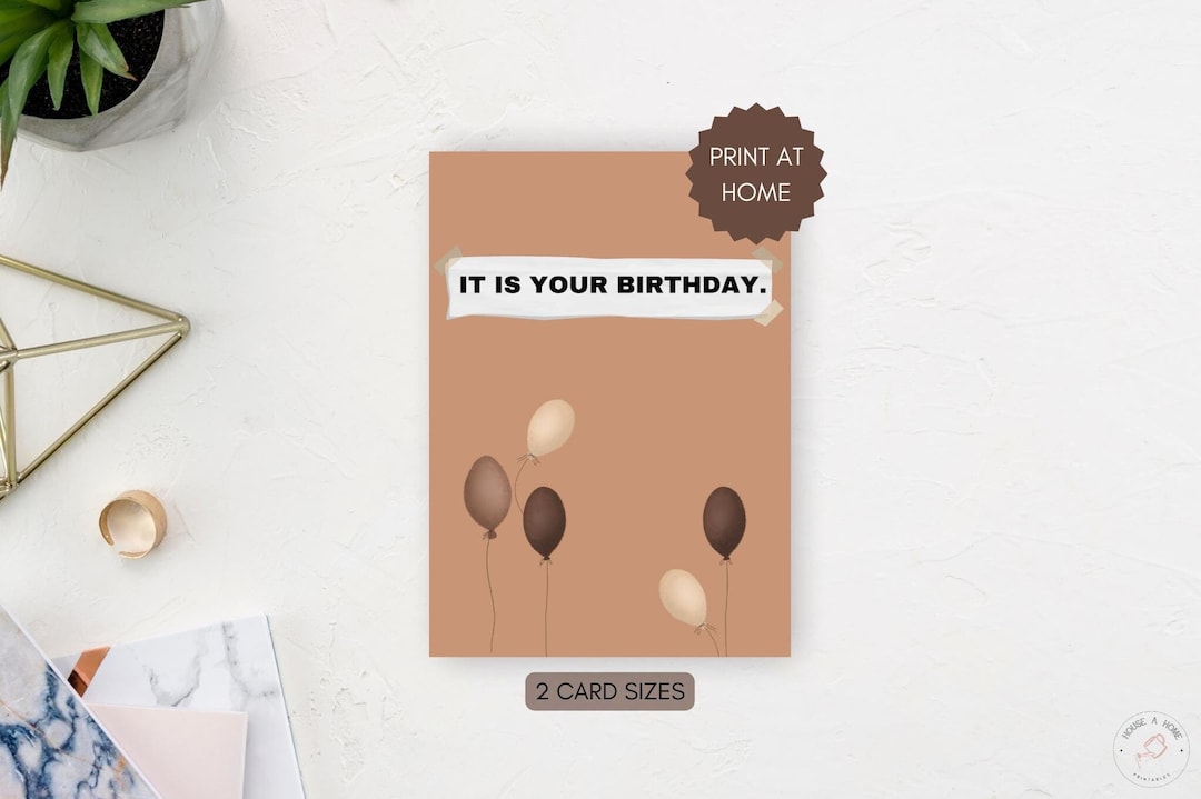 Printable "it is Your Birthday" Card, the Office Inspired Birthday Card ...