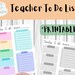 Teacher to Do Lists Teacher Printable, Teacher Form, Teacher Checklist ...