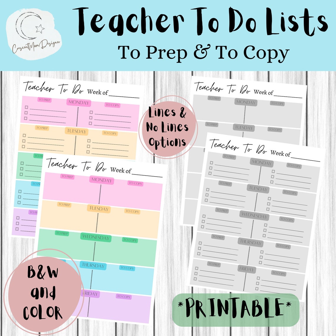 Teacher to Do Lists Teacher Printable Teacher Form - Etsy