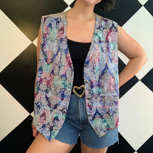 80s Vest - Etsy