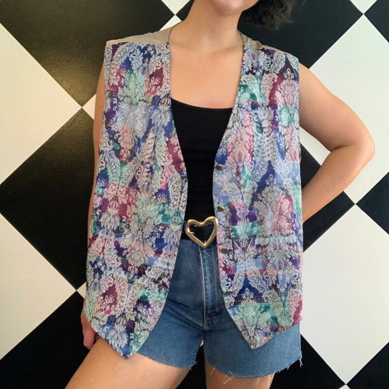 80s Vest - Etsy
