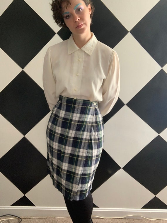 Vintage 90s plaid wrap - Gem
