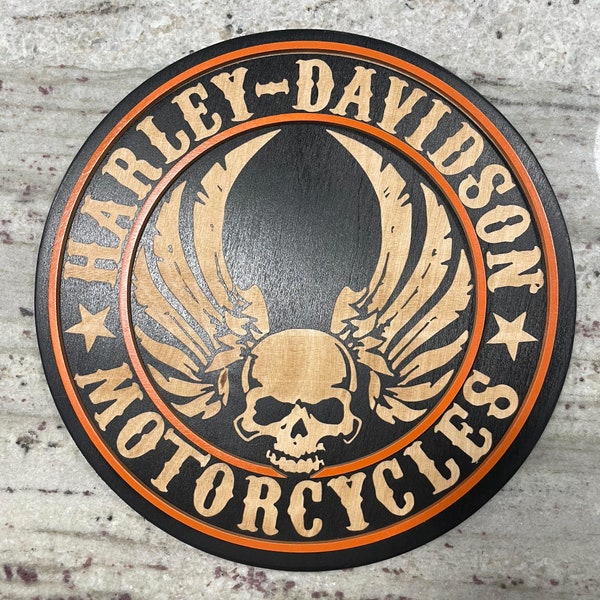 Wood Harley Davidson Bar Sign - Etsy