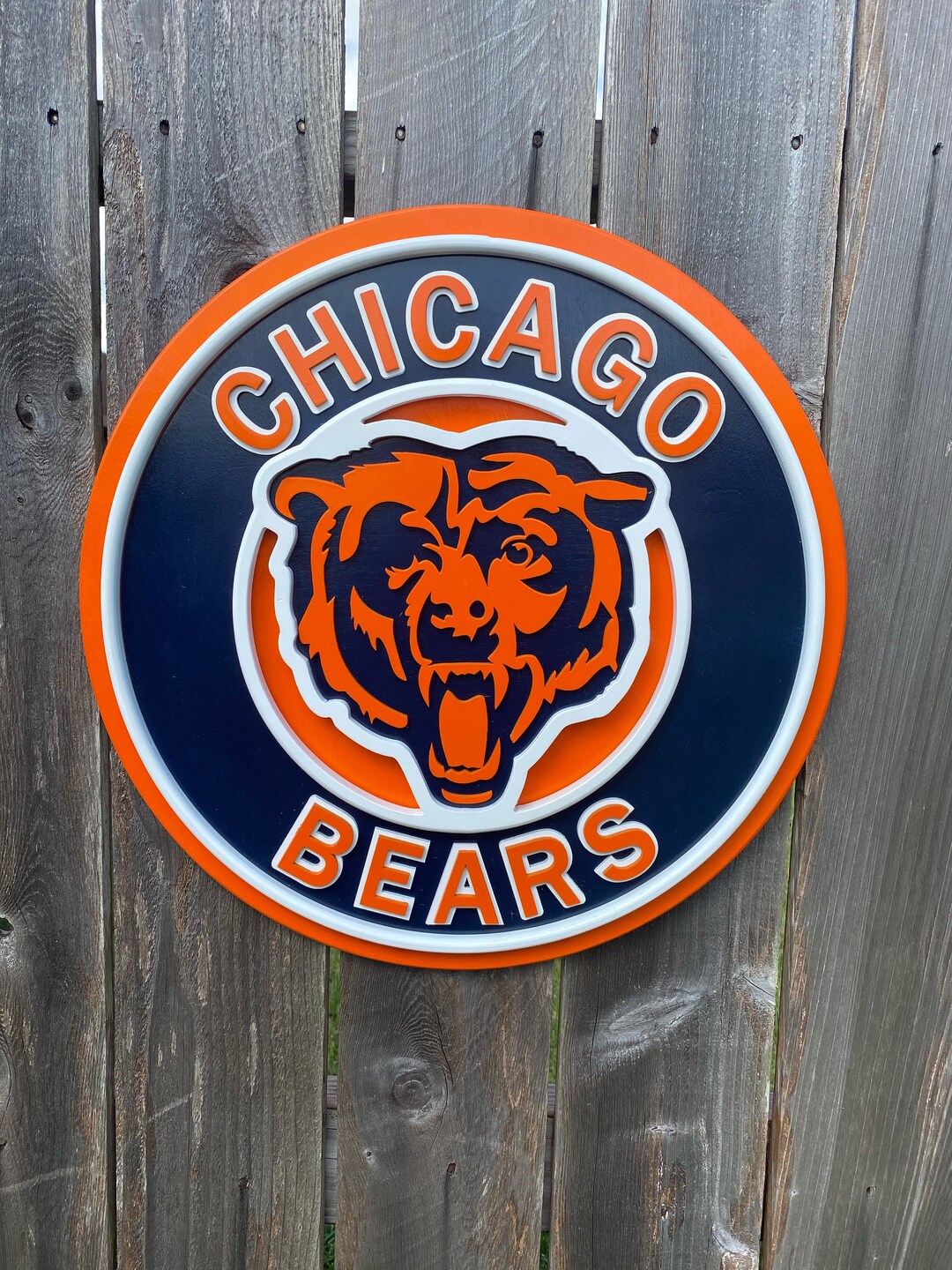 Chicago Bears Wall Decor - Etsy