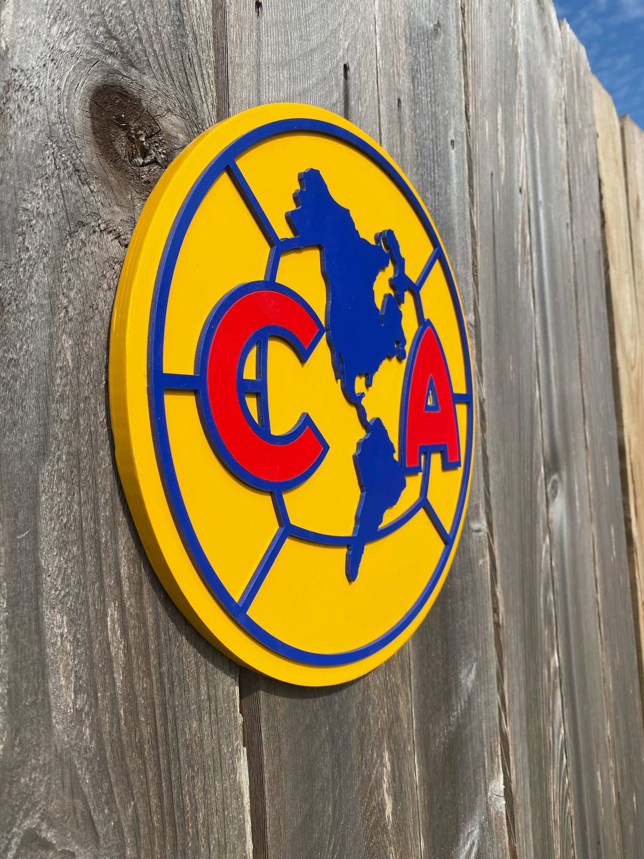 Club América Wall Decor - Custom Wood Sign, Soccer Fan Gift, Man Cave ...