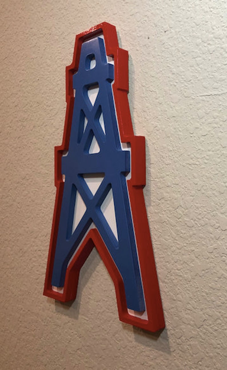 Wooden Houston Oilers Wall Decor | Etsy