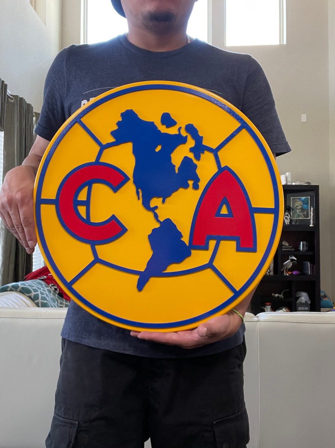 Club América Wall Decor - Custom Wood Sign, Soccer Fan Gift, Man Cave ...