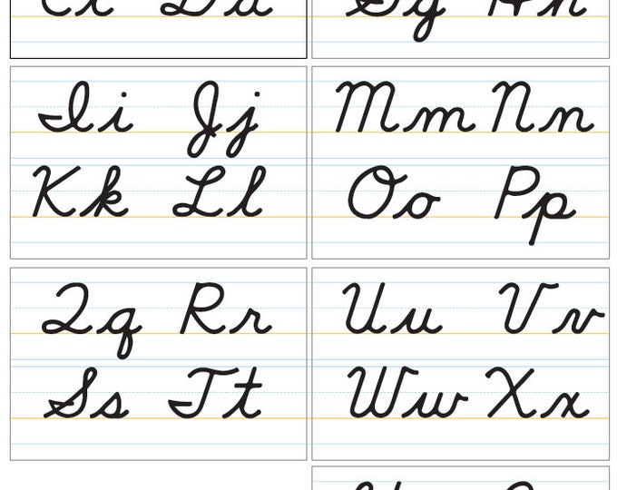 Cursive Poster, Classroom Poster - Etsy Canada