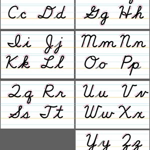 Cursive Posters, Classroom Posters, Cursive Letters, Step-by-step ...