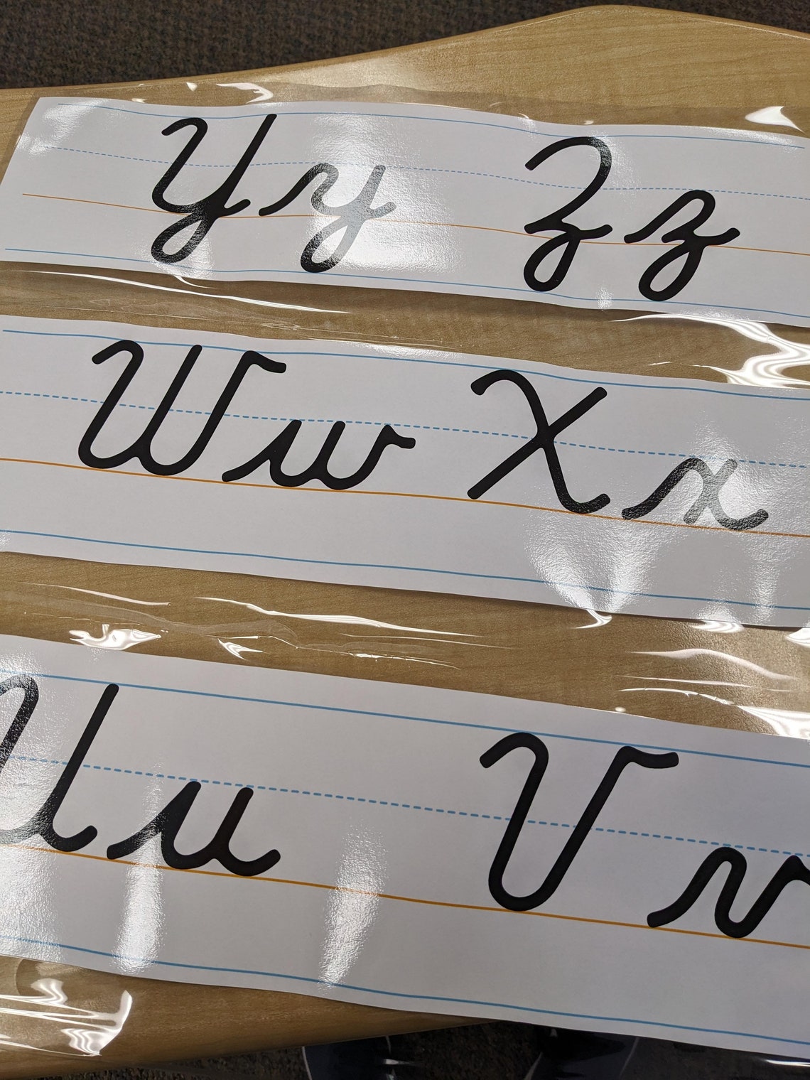 Cursive Posters, Classroom Posters, Cursive Letters, Cursive Border - Etsy