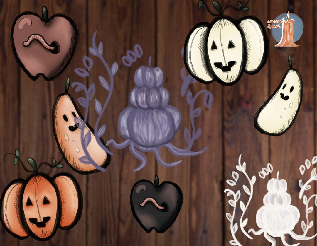 Hand Drawn Sketchy Fall Clip Art Bundle (digital Download) - Etsy