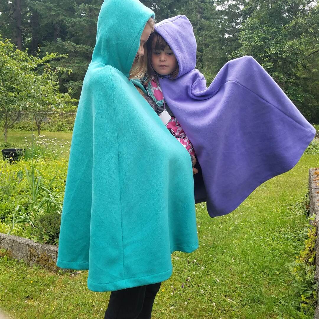 Teal Green Cloak CHILDREN'S LARGE Aquamarine Play - Etsy
