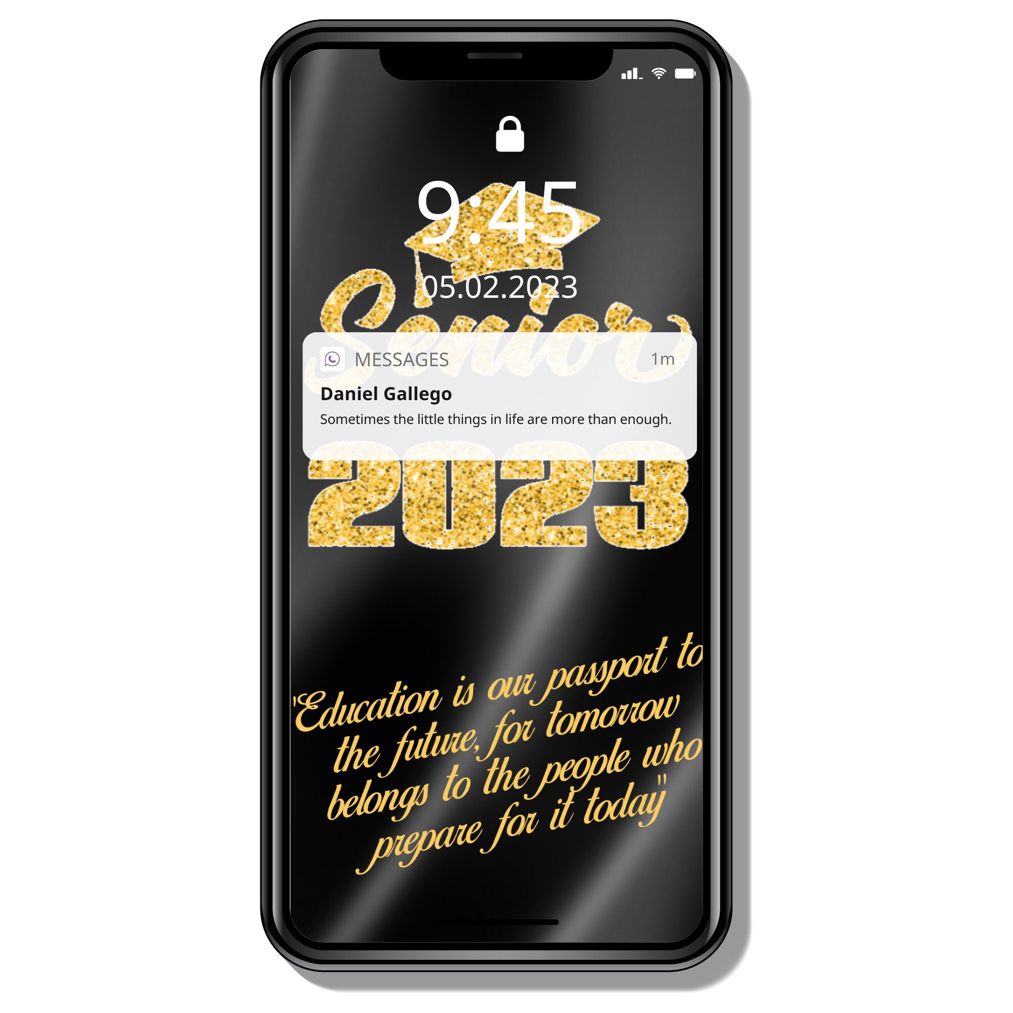 Personalized Graduation Cell Phone Wallpaper | Lockscreen | Class of ...