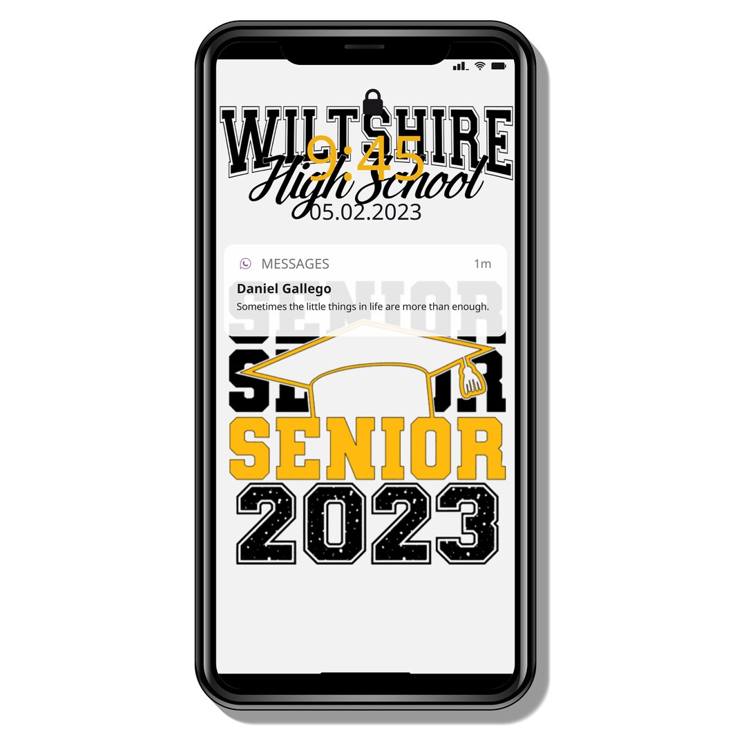 Personalized Graduation Cell Phone Wallpaper | Lockscreen | Class of ...