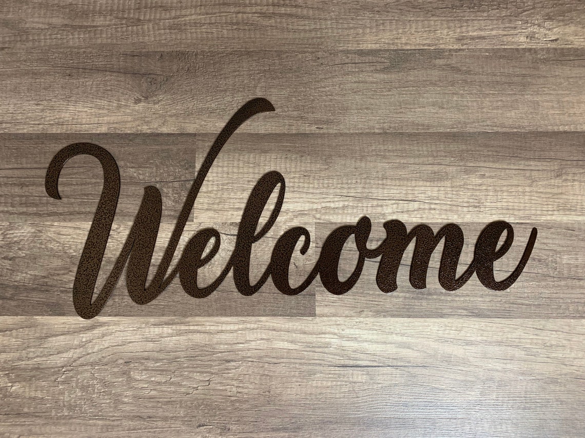 Welcome Sign-metal Welcome Sign-front Door Decor Gifts for - Etsy