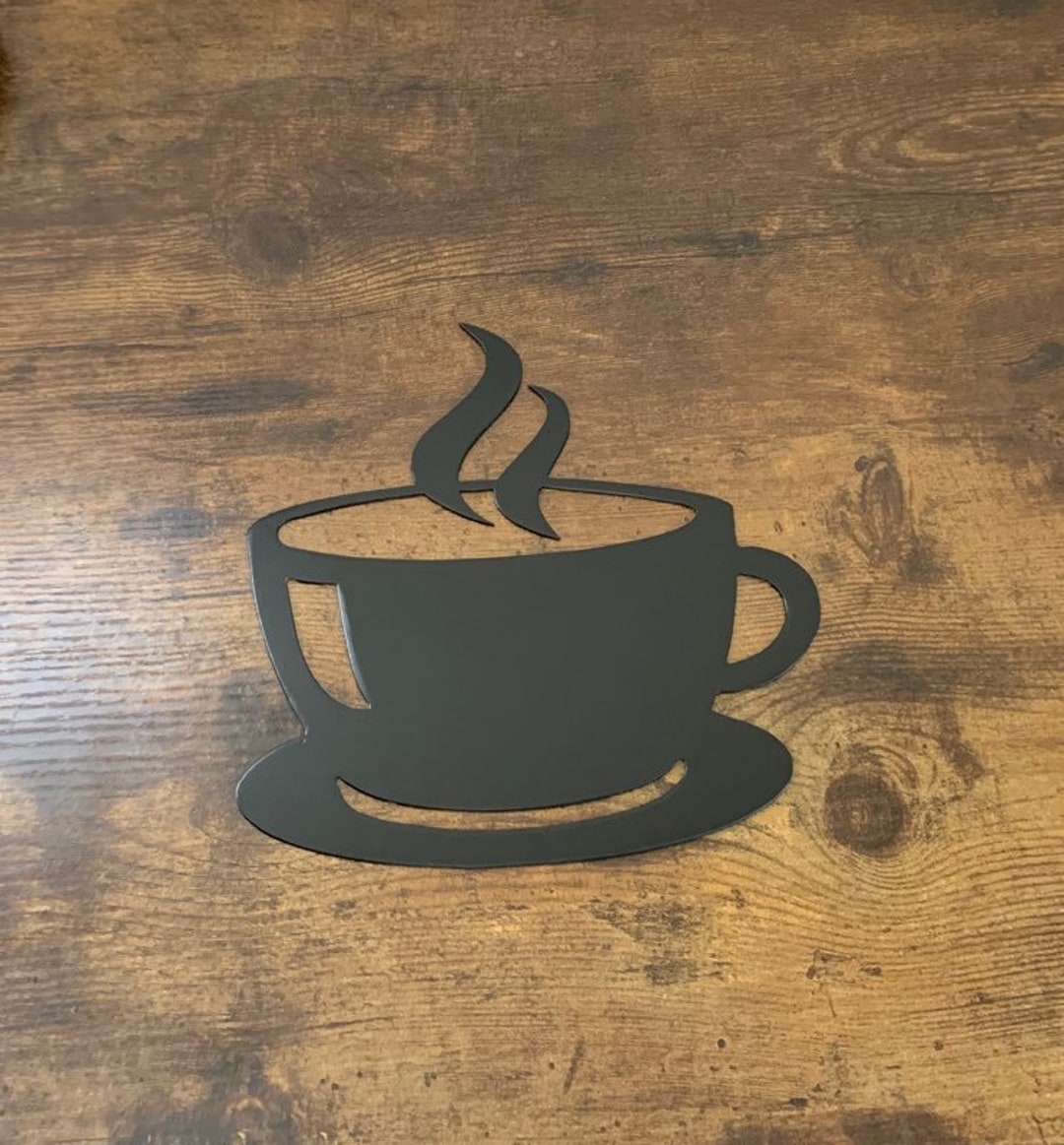 Coffee Cup Sign metal Coffee Sign metal Coffee Cup Gifts for Her-coffee ...