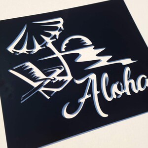Aloha Sign hawaii Art beach Theme Signs-hawaii-costal Gift-beach Gift ...