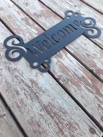 Metal Welcome Sign / Welcome signs / Metal signs/Front Porch | Etsy