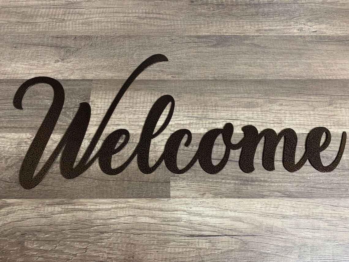 Welcome Sign-metal Welcome Sign-front Door Decor Gifts for - Etsy