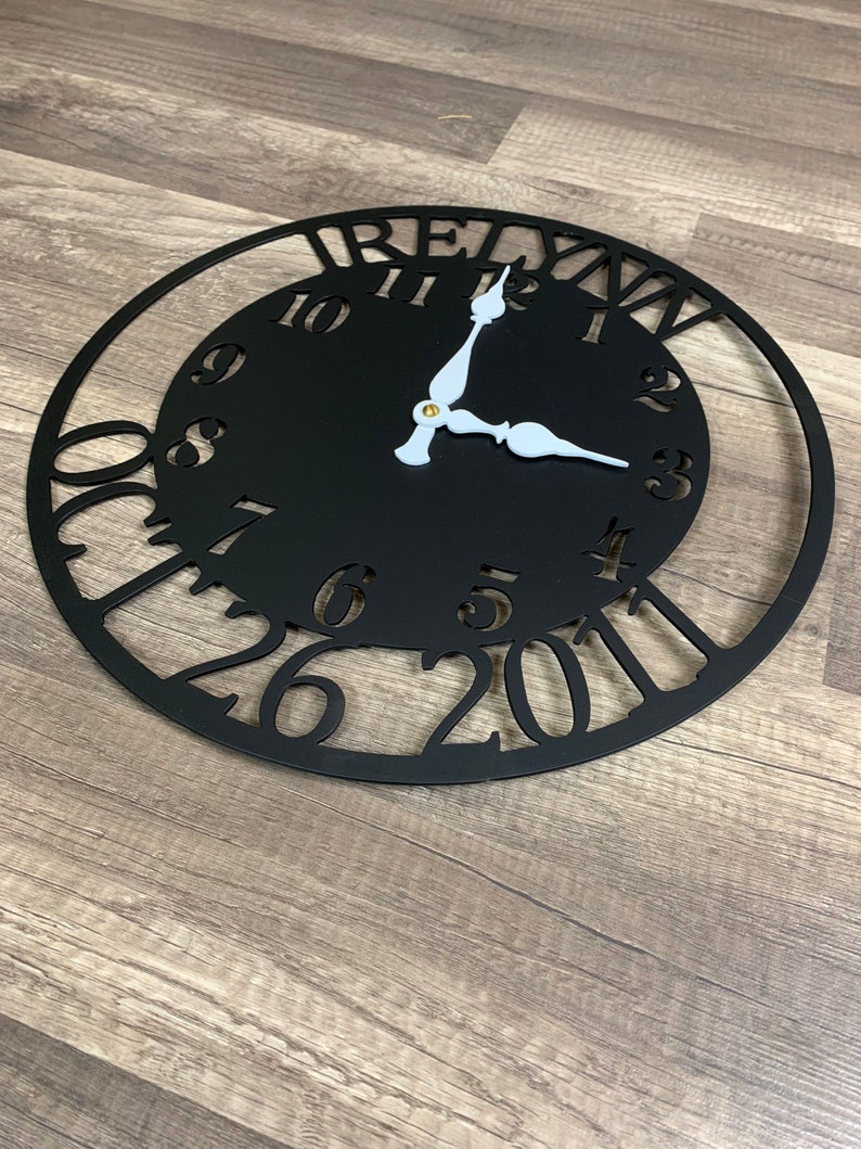 Birth Date and Time Clock-custom Birthday Clock-personalized - Etsy