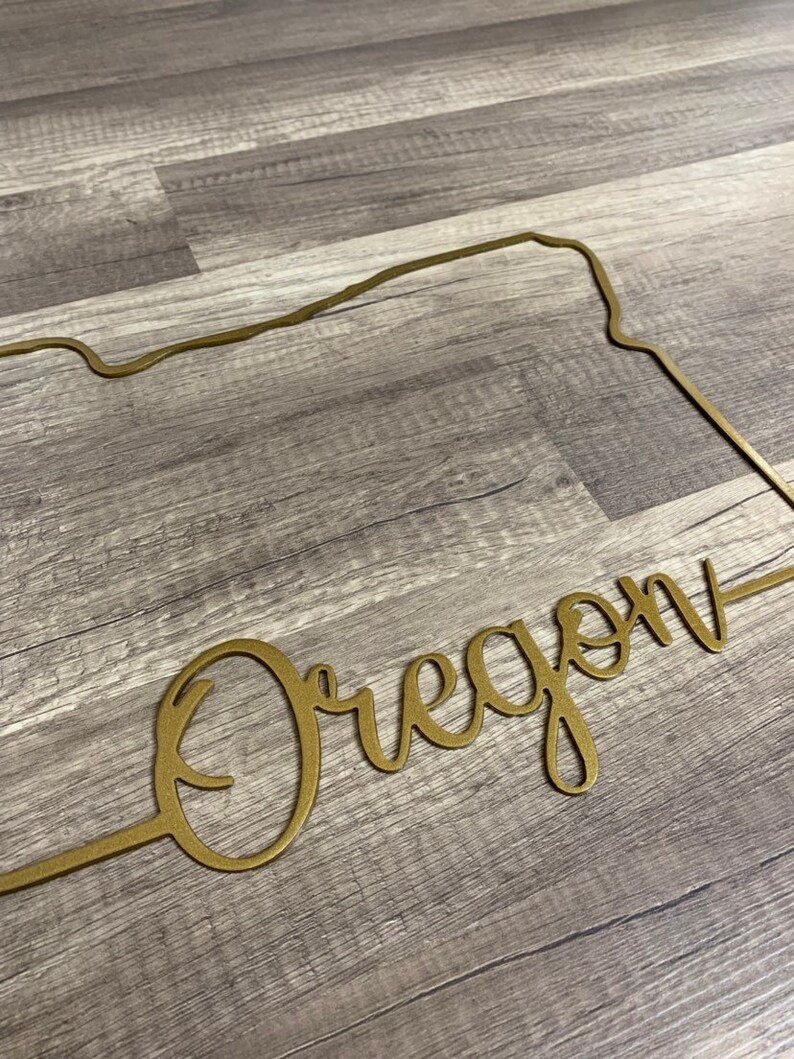 Oregon State Sign-oregon Metal Sign-oregon Wall Decor-state of - Etsy