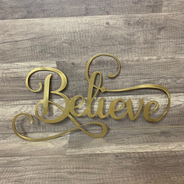 Lasso Believe Sign - Etsy