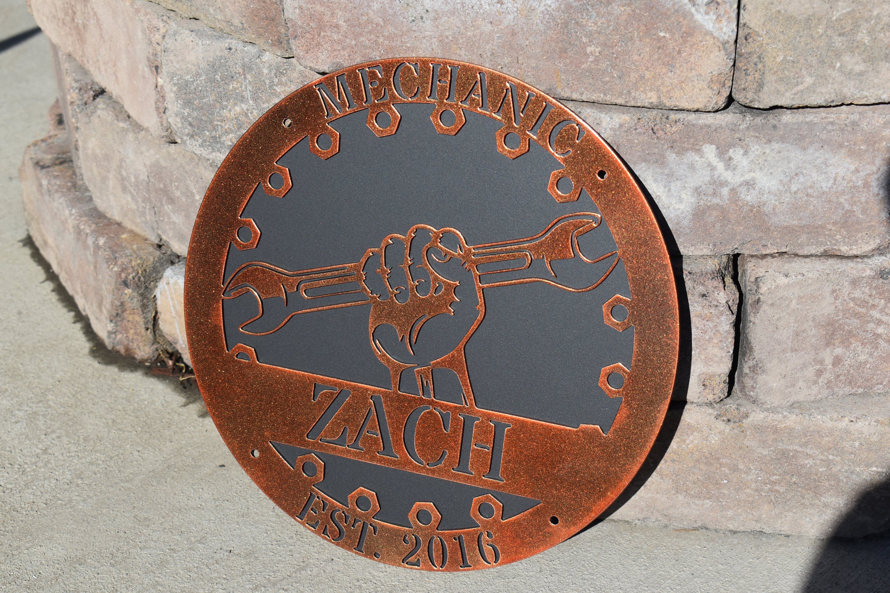 Mechanic Sign Personalized Mechanic Art Maintenance | Etsy