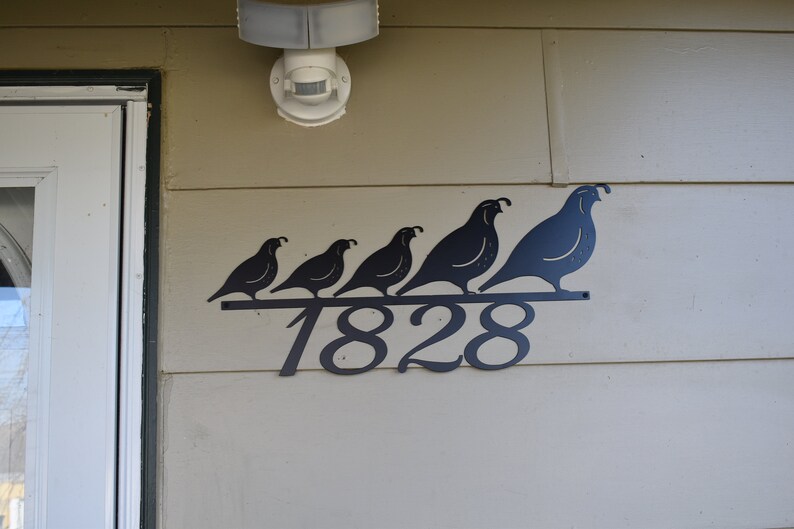 Personalized Quail House Numbers personalized Quail Quail - Etsy