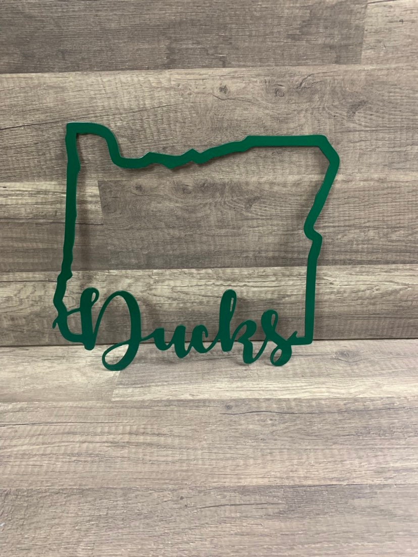 Metal Oregon Ducks Sign-u of O Sign-university of Oregon Ducks - Etsy