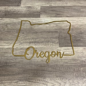 Oregon State Sign-oregon Metal Sign-oregon Wall Decor-state of Oregon ...
