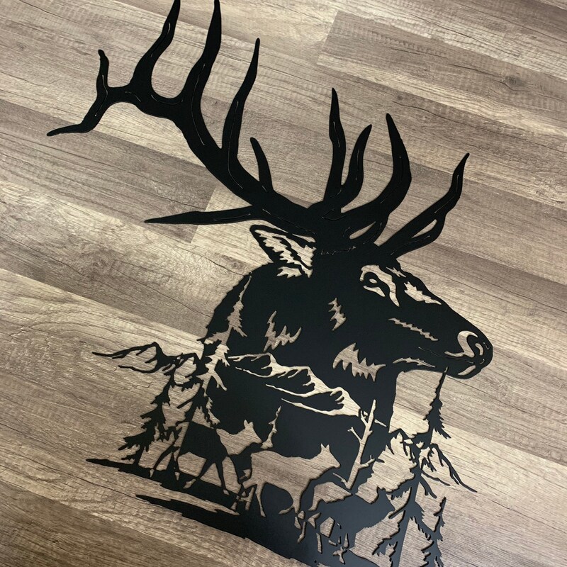 Metal Elk Sign - Etsy