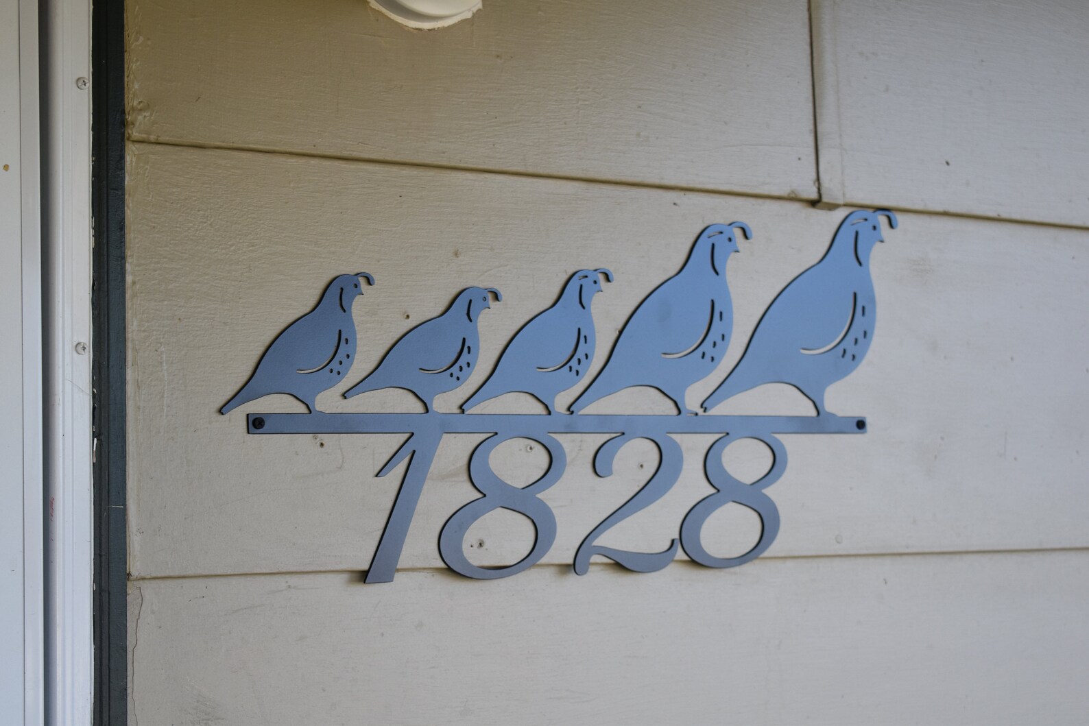 Personalized Quail House Numbers Personalized Quail Quail | Etsy