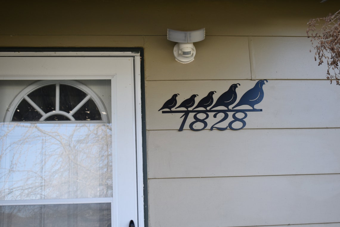 Personalized Quail House Numbers personalized Quail Quail - Etsy