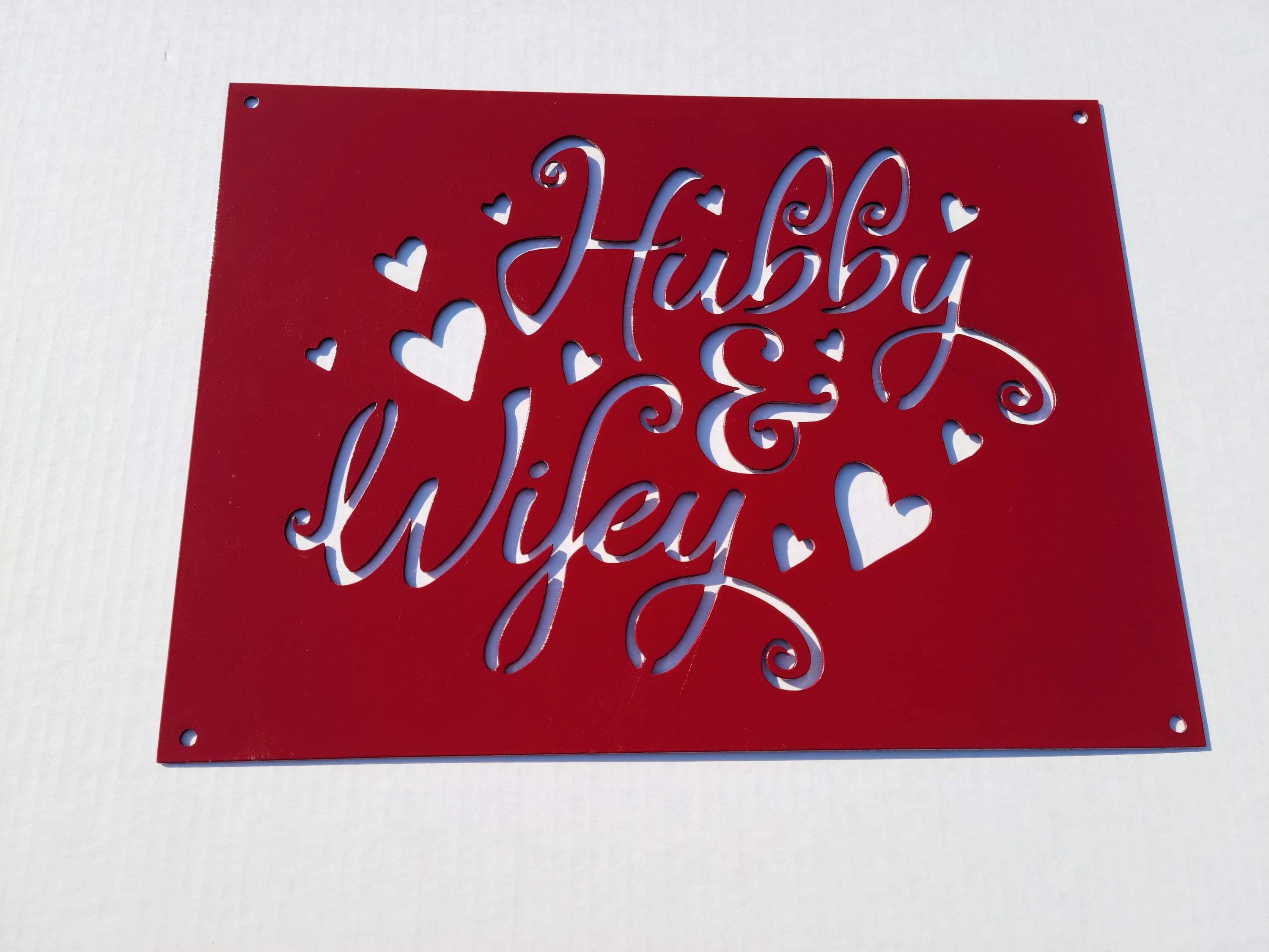 Hubby & Wifey husband and Wife Sign wedding Sign-marriage - Etsy