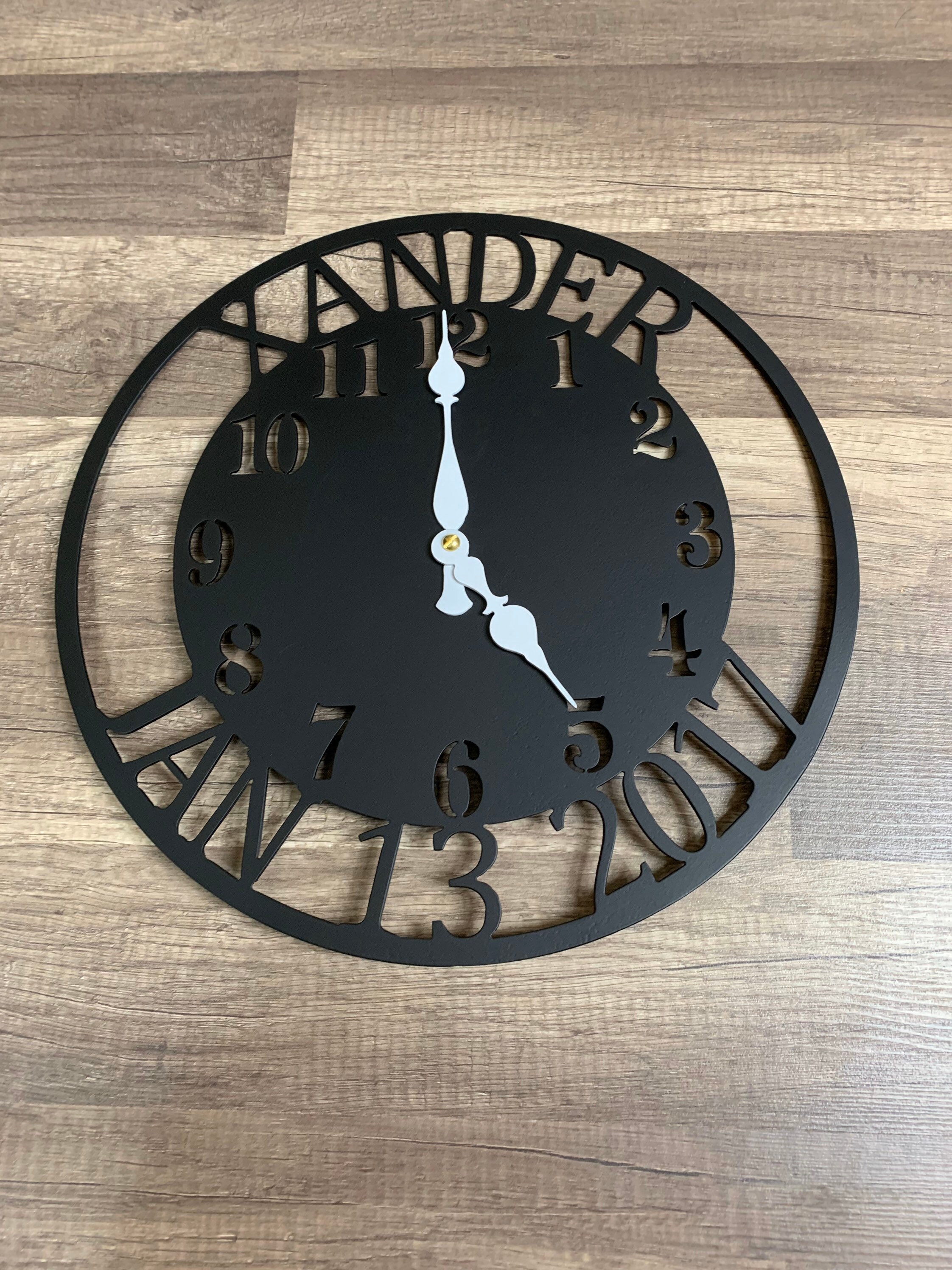 Birth Date and Time Clock-custom Birthday Clock-personalized | Etsy