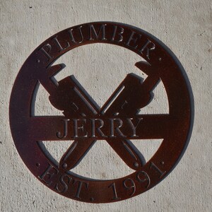 Plumber Sign Personalized Plumber union Plumber Sign-gifts for Him ...