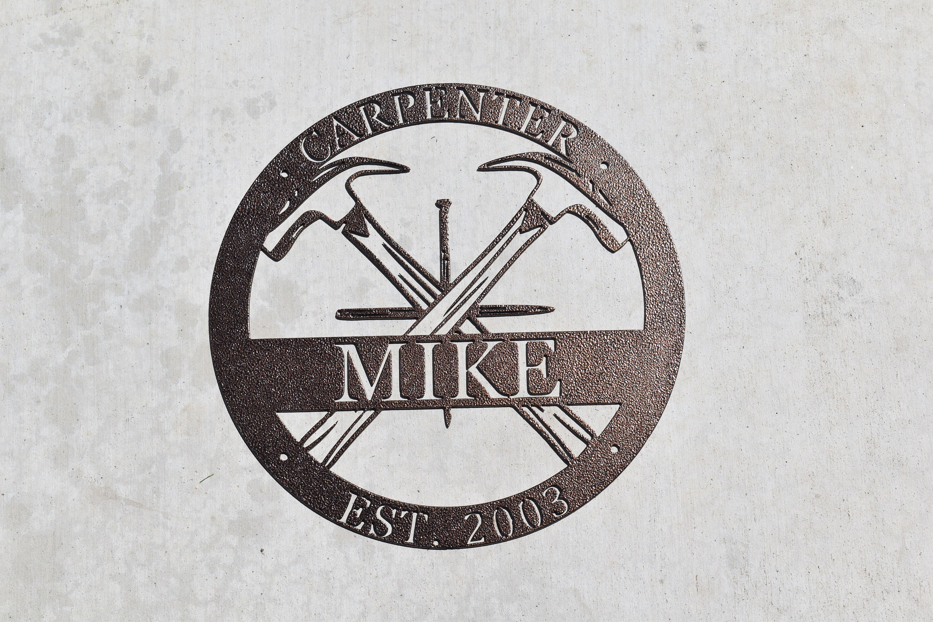 Carpenter Sign tradesman Sign personalized Carpenter Sign | Etsy