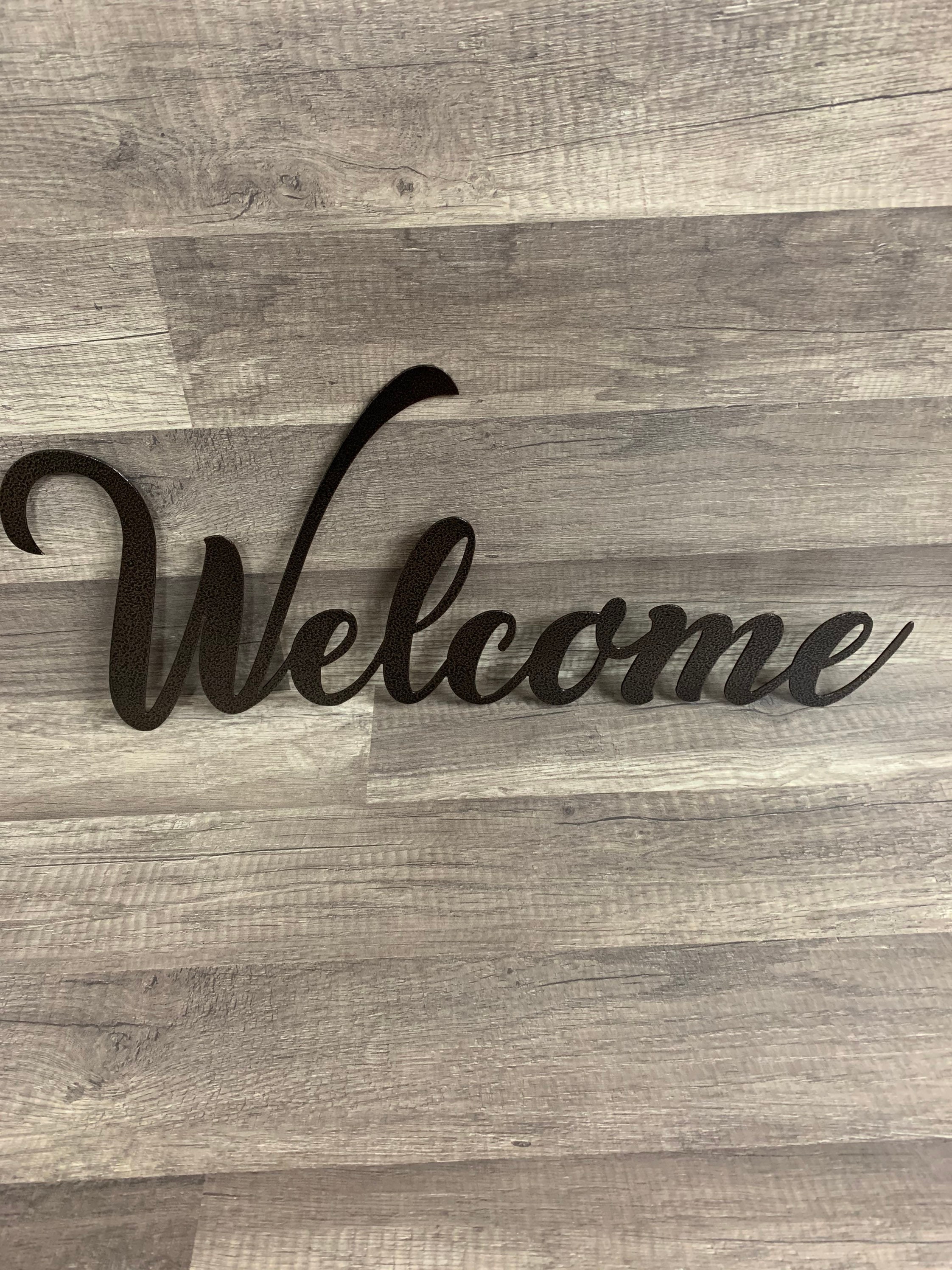 Welcome Sign-metal Welcome Sign-front Door Decor Gifts for - Etsy