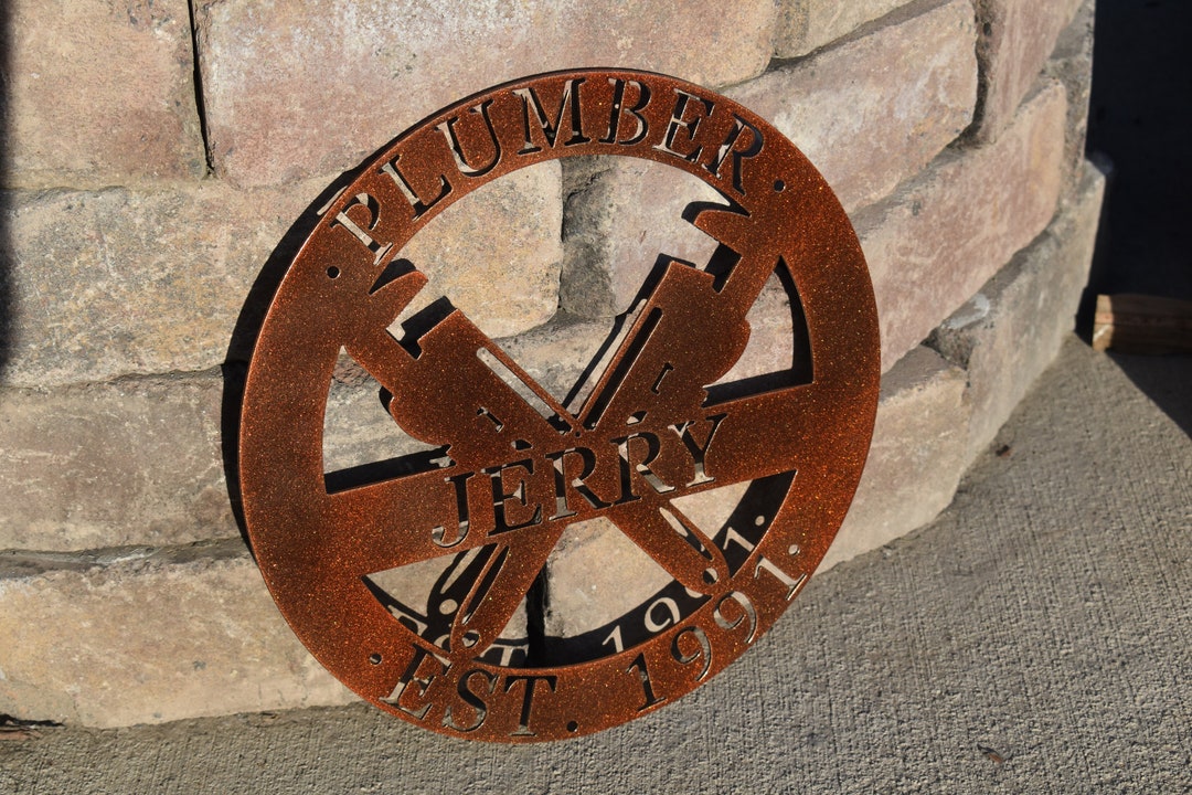 Plumber Sign Personalized Plumber union Plumber Sign-gifts for Him ...
