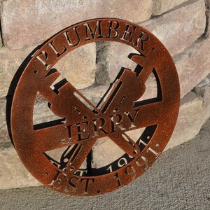 Plumber Sign Personalized Plumber union Plumber Sign-gifts for Him ...