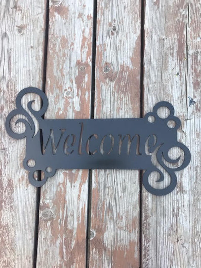 Metal Welcome Sign Welcome Signs metal Signs-front Porch | Etsy
