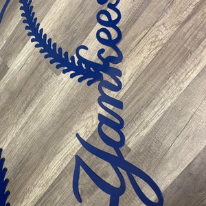 Yankees Sign-yankees Baseball Christmas Gift Love Baseball Sign-mlb ...