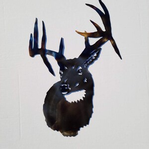 Metal Buck Sign buck Art deer Sign-hunters Valentines Gift-cabin Decor ...