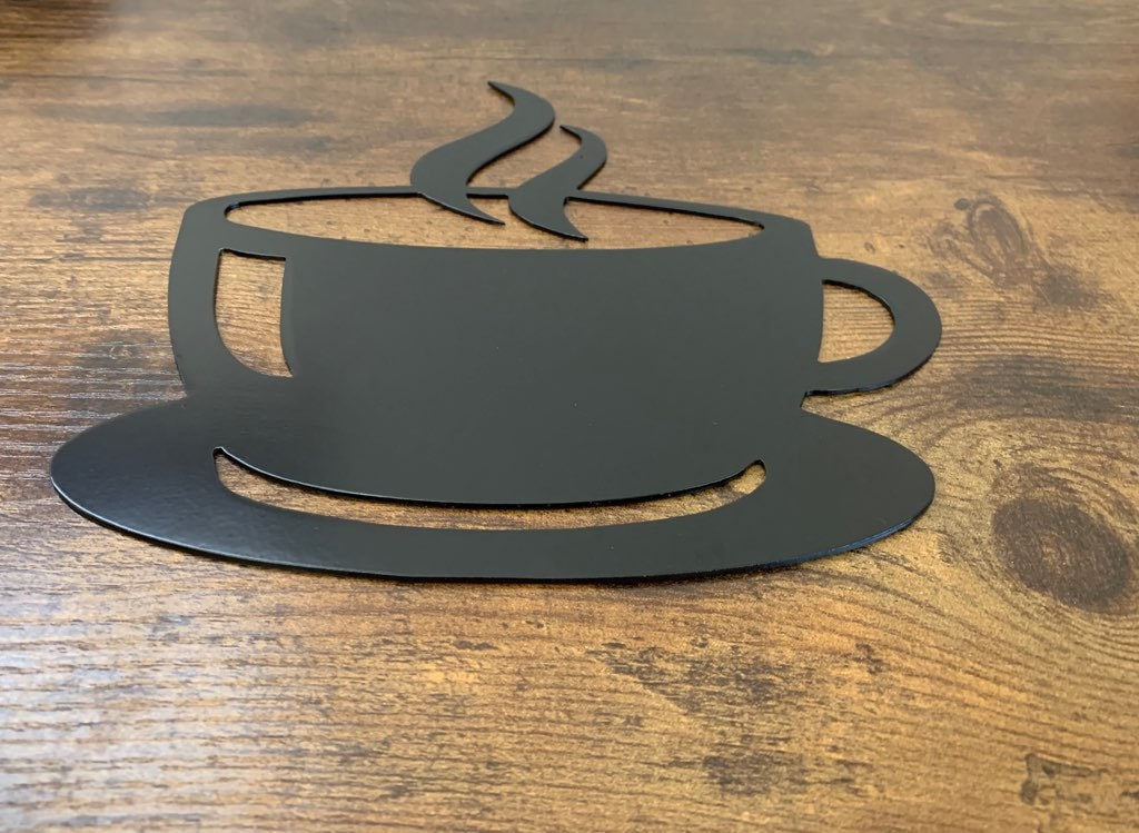 Coffee Cup Sign metal Coffee Sign metal Coffee Cup Gifts - Etsy