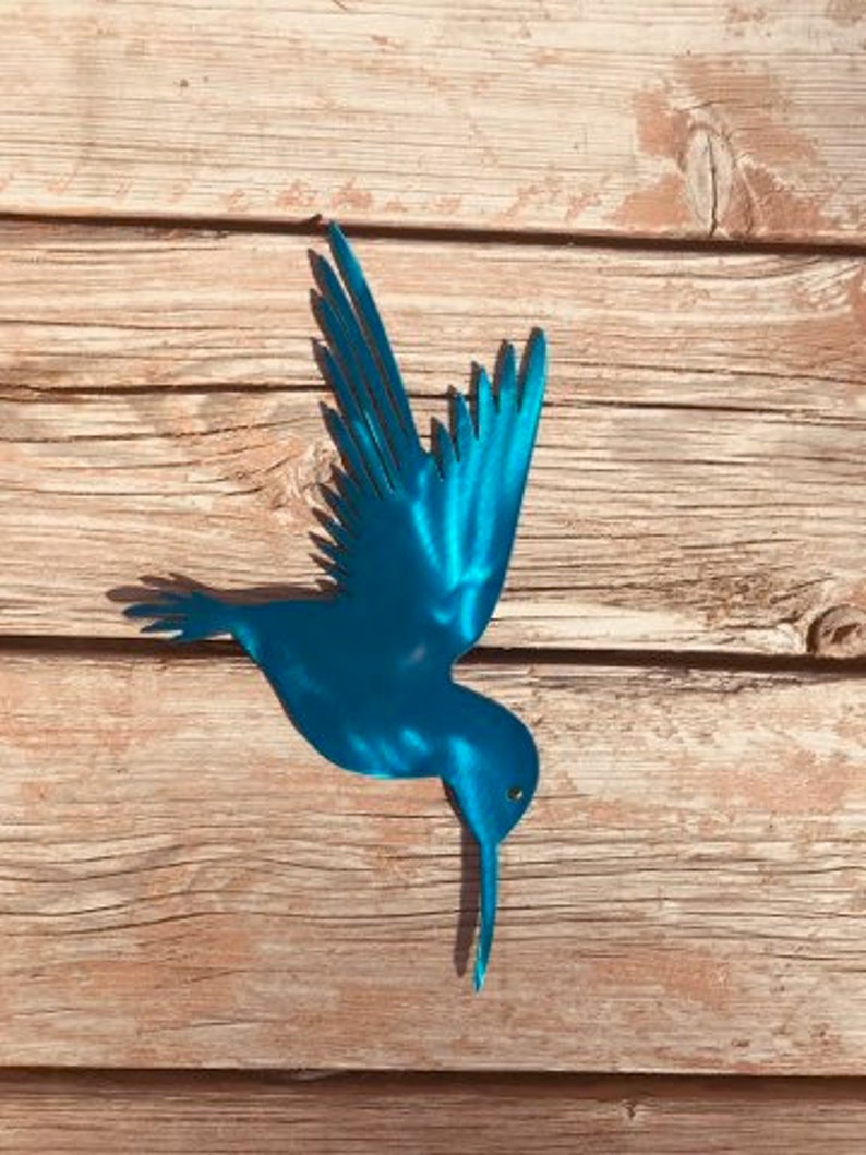 Metal Hummingbird-hummingbird Sign-bird Art-spring Yard - Etsy