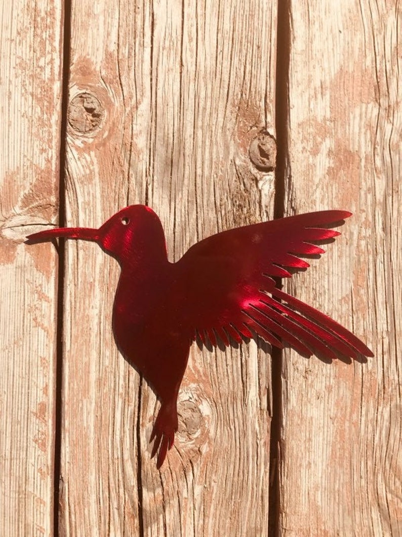 Metal Hummingbird-hummingbird Sign-bird Art-spring Yard - Etsy